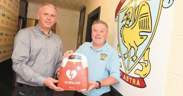 Defibrillator donated to Taplow United FC - Photo 1 of 1 - Baylis Media ...