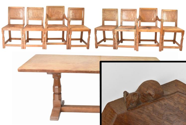 Historic 'Mouseman' furniture goes up for auction in Bourne End ...
