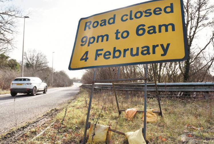 Public notices: Two months of weekend closures on A404 - Photo 1 of 1 ...