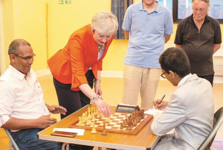 MP Theresa May makes first move of Maidenhead Chess Club's championship ...